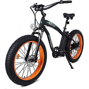 ECOTRIC Electric Bike 26" Fat Tire 750W Electric Bicycles 48V 13AH Removable Large Battery Beach Snow Mountain E-Bike for Adults UL Certified with Dual Shock Absorber & Shimano 7-Speed