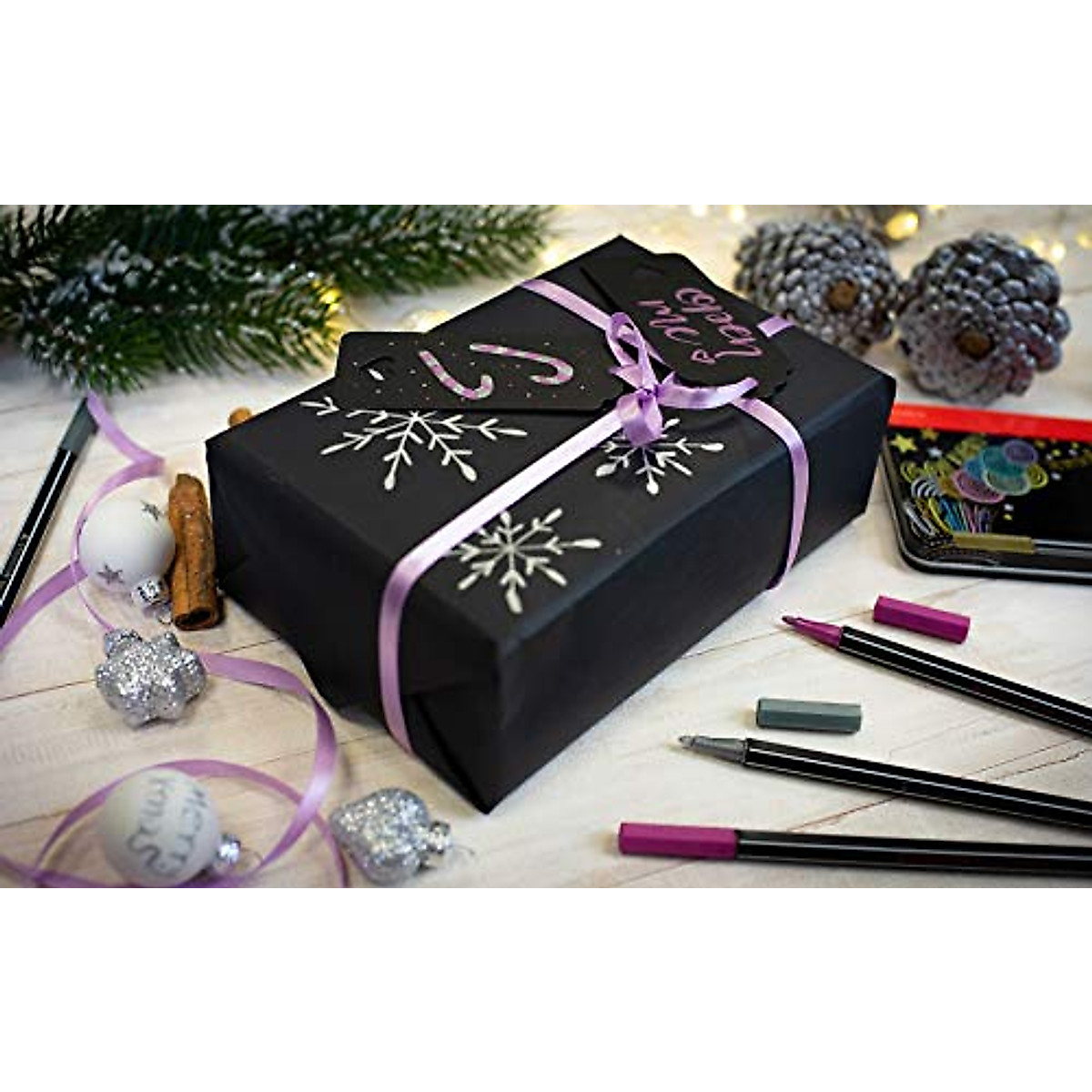 STABILO Premium Metallic Fiber-Tip Pen Pen 68 metallic - Tin of 8 - Assorted Colors with Hanging Loop