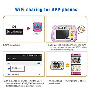 LKYBOA Child Camera - Children Digital Cameras 2 Inch HD Toddler Video Recorder Shockproof Selfie Kid Action Camera Birthday Toy Blue (Color : Blue)