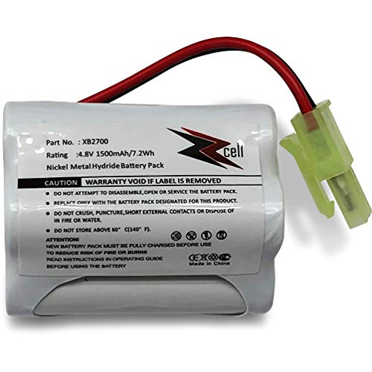 ZZcell Battery Replacement for Euro Pro Shark Vacuum Carpet and Carpet Sweeper XB2700, V2930, V2700Z, VAC-XB2700, V2700, 1500mAh (1)