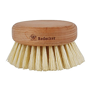 Redecker Round Massage Brush, Pig Bristle and Oiled Beechwood, 3-Inch Diameter, Made in Germany