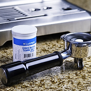 CleanEspresso Espresso Cleaning Kit - 40 Espresso Machine Cleaning Tablets + 2 Water Filters + 2-Use Descaling Solution - Fits All Breville Espresso Maker Models