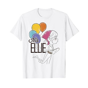 Disney Pixar Up His Ellie Balloons Sketch Graphic T-Shirt T-Shirt