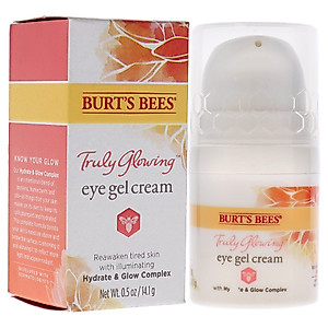 Burt's Bees Truly Glowing Eye Gel Cream Unisex 0.5 oz, White
