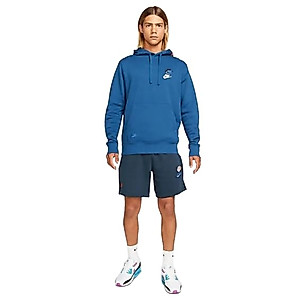 Nike Sportswear Essentials Futura Pullover Hoodie (as1, alpha, x_l, regular, regular, Blue)