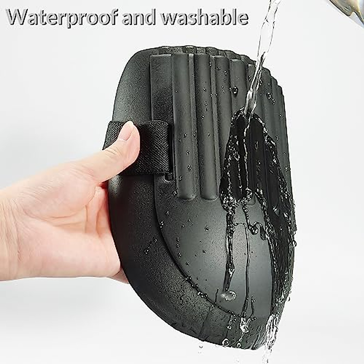 FREEKYROCK Professional Gardening Knee Pads with Additional TPR Cap for Men & Women - EVA Foam Cushion Home & Garden kneeler,Lightweight, Washable,Soft Inner & Adjustable Elastic Straps