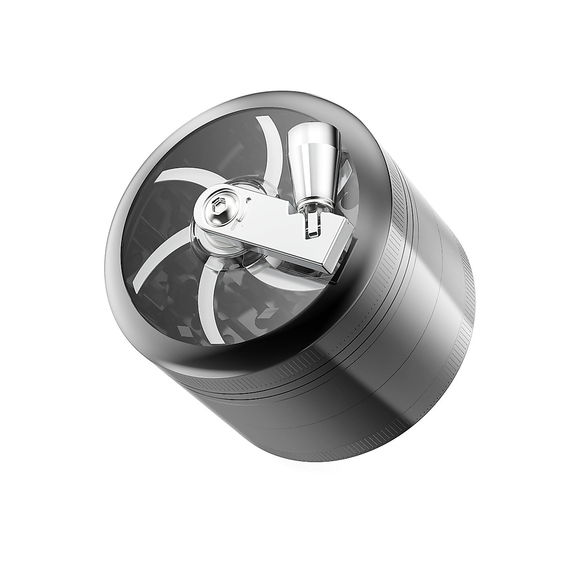 Spice Grinder Mill, 2.5 inch, Kitchen Helper for Grinding Seasoning, Manual Operated, Black