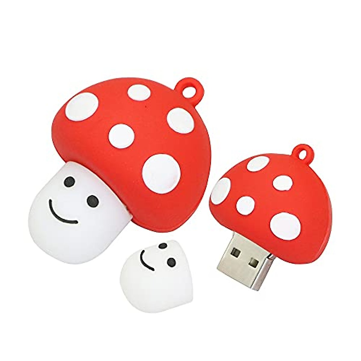 16GB Mushroom Shape USB Flash Drive USB Drive USB Stick USB Flash Disk USB Disk Thumb Drive Pen Drive U Disk PenDrive Memory Stick External Storage Flash Memory USB Storage USB 2.0 Stick (Red)