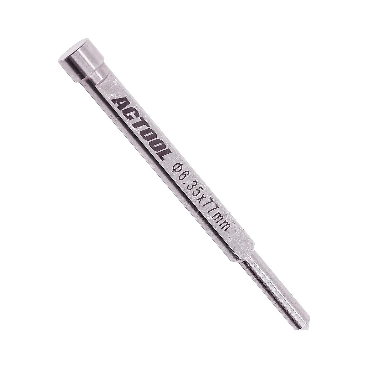 ACTOOL Pilot Pin 6.35x77mm for 1'' Cutting Depth HSS Annular Cutter with 3/4'' Weldon Shank