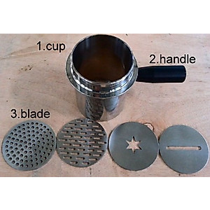 Gowe® Different Shapes Spaghetti Ice Cream Maker (Yellow Color)