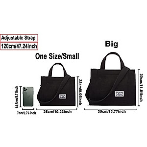 Tote Bag Women Small Satchel Handbag Stylish Corduroy Hobo Fashion Crossbody Bag