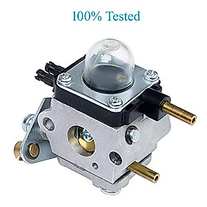 HOODELL C1U-K82 C1U-K54A Carburetor, for Mantis Tiller 7222 7222M 7225 7920, Echo TC-210 HC-1500, Premium Cultivator Carb, Plus Rebuild Kit Primer Bulb Fuel Line and More