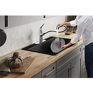 Kohler Vin Single-Handle Pull-Out Sprayer Kitchen Faucet in Polished Chrome