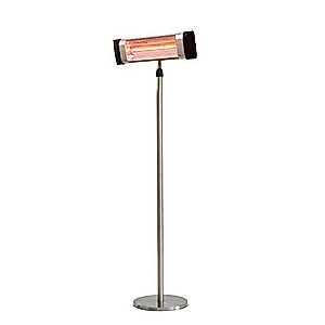 Westinghouse Infrared Electric Outdoor Heater, Pole Mounted Patio Heater, Tip-Over Protection, Durable Carbon Filament Element, Adjustable Pole, Waterproof and Dust Resistant