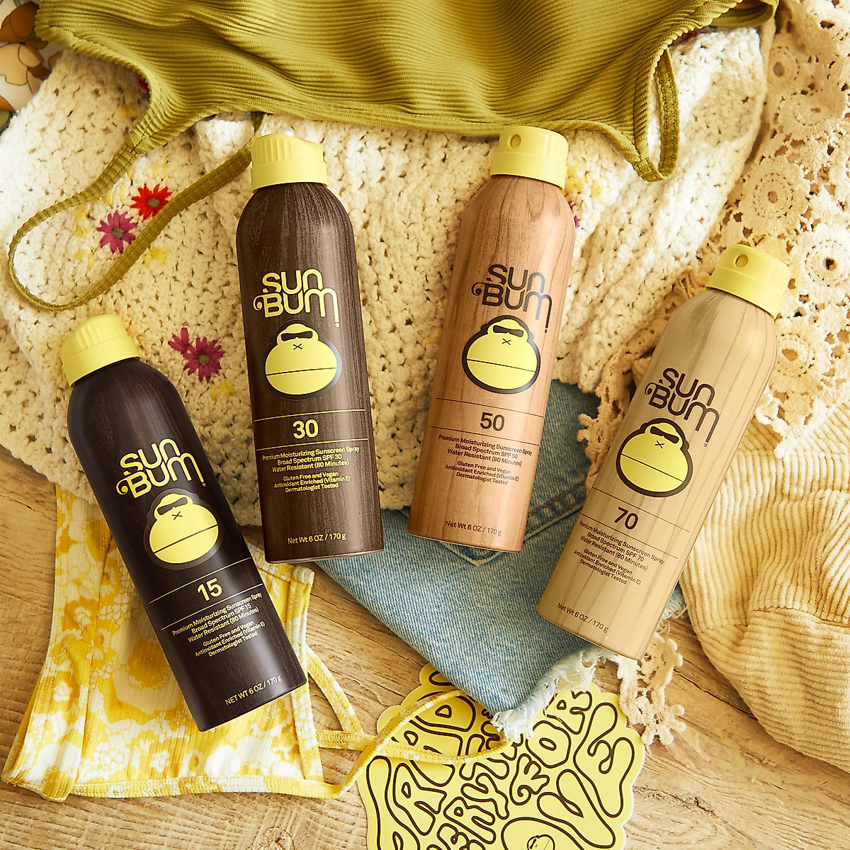 Sun Bum Original SPF 30 Sunscreen Body Spray | Broad Spectrum Moisturizing Sunblock with Vitamin E | Hawaii 104 Act Compliant (Octinoxate & Oxybenzone Free) | 6 oz