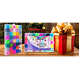 Sbnnfikeb Rubber Band Bracelet Kit,Loom Bracelet Kit,Loom Bands Kit, Loom Bracelet Making Kit for Art and Craft,2700 Rubber Band Refill Kit for Girls & Boys