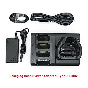 Barcode Scanner Charging Station and 4-Slot Battery Charger Stand for Zebra MC9300 MC930B