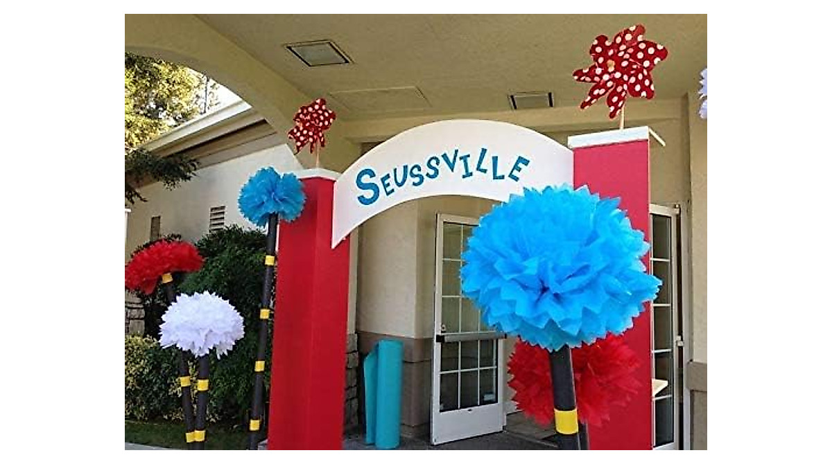 Dr. Seuss Birthday Decorations - Whimsical Party Kit for First Birthdays