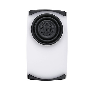 Dexas Over the Sink Poly Cutting Board with Collapsible Colander Strainer, 11.5 x 20", Natural/Gray