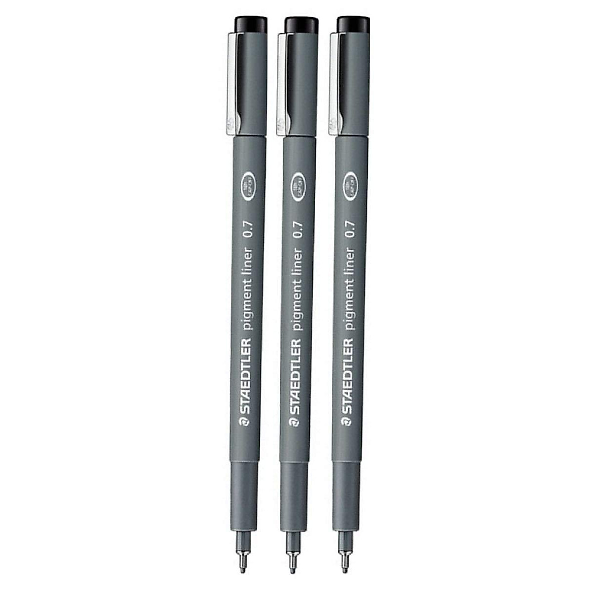 STAEDTLER Staedtler 0.7 Mm Pigment Liner Fineliner Sketching Drawing Drafting Pens Pack of 3