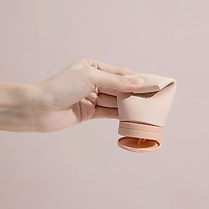 IUASZZ 2oz Travel Bottles, Silicone Travel Bottles for Toiletries, TSA Approved Small Travel Containers, Refillable Leak Proof Essentials for Shampoo Conditioner