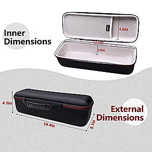 LTGEM EVA Hard Case for Brother ADS-1250W / ADS-1700W / ADS-1200 Wireless Document Scanner - Protective Carrying Storage Bag