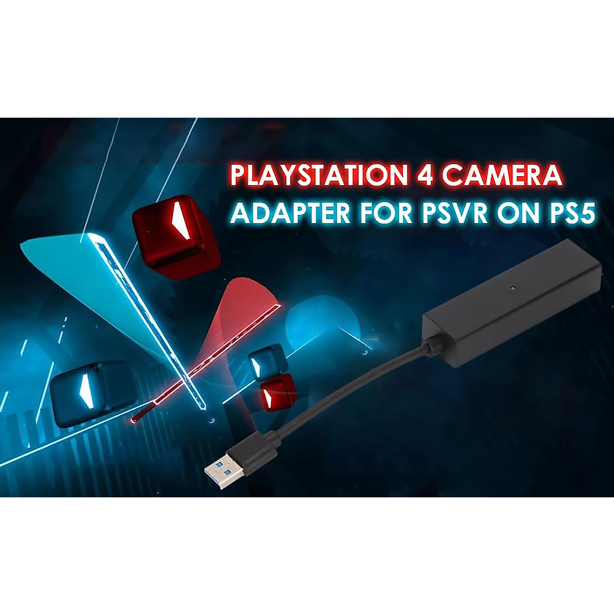 ASHATA Adapter PS4 Camera Adapter Cable, VR Converter Cable for Game Console, Camera Adapter Cable for PS4 Host Camera