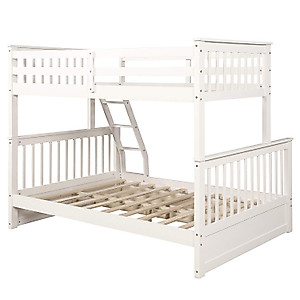 Twin-Over-Full Bunk Bed with 2 Drawers, Twin Bunk Bed with Ladders, Bunk Bed for Kids, Teens Bedroom, Guest Room Furniture