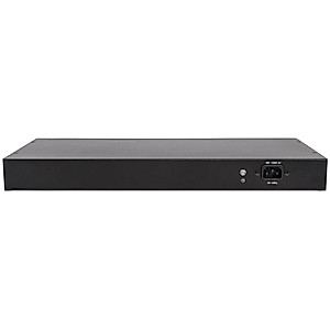 Intellinet 24 Port Web Managed Gigabit Ethernet Switch with 2 SFP Ports –with 19" Rackmount Brackets, SNMP Management and Remote Monitoring, Metal Housing, Fanless & Quiet–3 Yr Mfg Warranty-560917