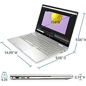 HP Newest Envy x360 2-in-1 15.6" FHD Touchscreen Business Laptop, Intel Core i5-1135G7(Beats i7-1065G7), 16GB 3200MHz RAM, 1TB NVMe SSD, Fingerprint, Webcam, Backlit KB, Win 10 H, GM Accessories