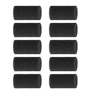 Golden Pearl 10 Pieces Black Pre-Filter Sponge Foam Roll Accessories for Aquarium Fish Tank