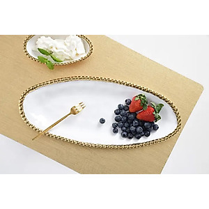 Pampa Bay Golden Salerno Small Oval Serving Piece