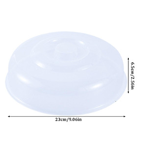 Microwave Splatter Cover, 9'' Round Microwave Cover Microwave Food Cover with Steam Vents BPA-free Microwave Splatter Guard Lid with Easy Grip Handle,Microwave Cover For Food