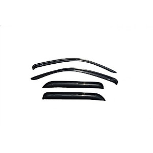 Auto Ventshade [AVS] Ventvisor / Rain Guards | Outside Mount | Smoke, 4 pc | 94059 | Fits 2001 - 2012 Ford Escape (05-12 Hybrid), 2008 - 2012 Mazda Tribute, 2005 - 2011 Mercury Mainer