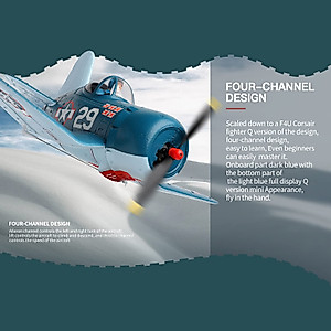 GoolRC RC Plane, WLtoys A500 RC Airplane, 4 Channel Remote Control Airplane, 2.4GHz RC Aircraft Fighter with 6-Axis Gyro, 3D/6G Mode, Easy & Ready to Fly Flight Toys for Adults and Beginners