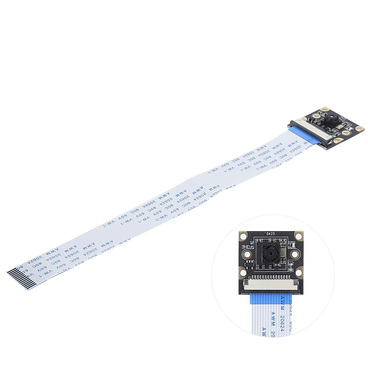 Zyyini Bindpo Camera Module, 8MP 77degree FOV Camera Surveillance Micro Cam CCTV Module with 4 Screw Holes for for AI Intelligent Recognition, Face Recognition (77 Degrees)