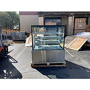 Refrigerated Bakery Display Cooler Cuboid Glass Refrigerator Showcase for Pastry Deli Upright 48" Wide Auto Defrost -Commercial NSF UL ETL RT-4F