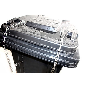 NEMCUHE Garbage Can Security Strap, Drilling Required, Keep Lid Closed
