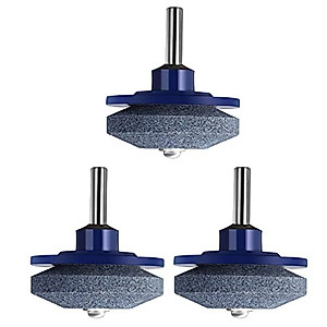 Lawn Mower Sharpener Garden Tool Sharpener, Lawn Mower Blade Sharpener Lawn Mower Sharpener for Power Drill Hand Drill (50MM, 3pcs)