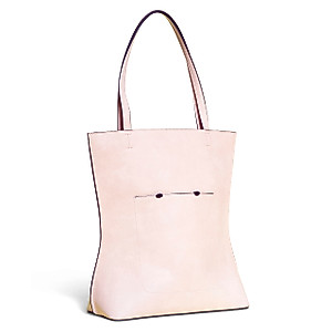 Niko Ineko Women's Commuter Tote Peek-A-Boo Pocket Kitty Claws Hardware Blush