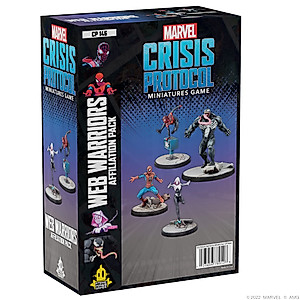 Marvel: Crisis Protocol Web Warriors Affiliation Pack - Assemble Your Arachnid Team! Tabletop Superhero Game, Ages 14+, 2 Players, 90 Minute Playtime, Made by Atomic Mass Games