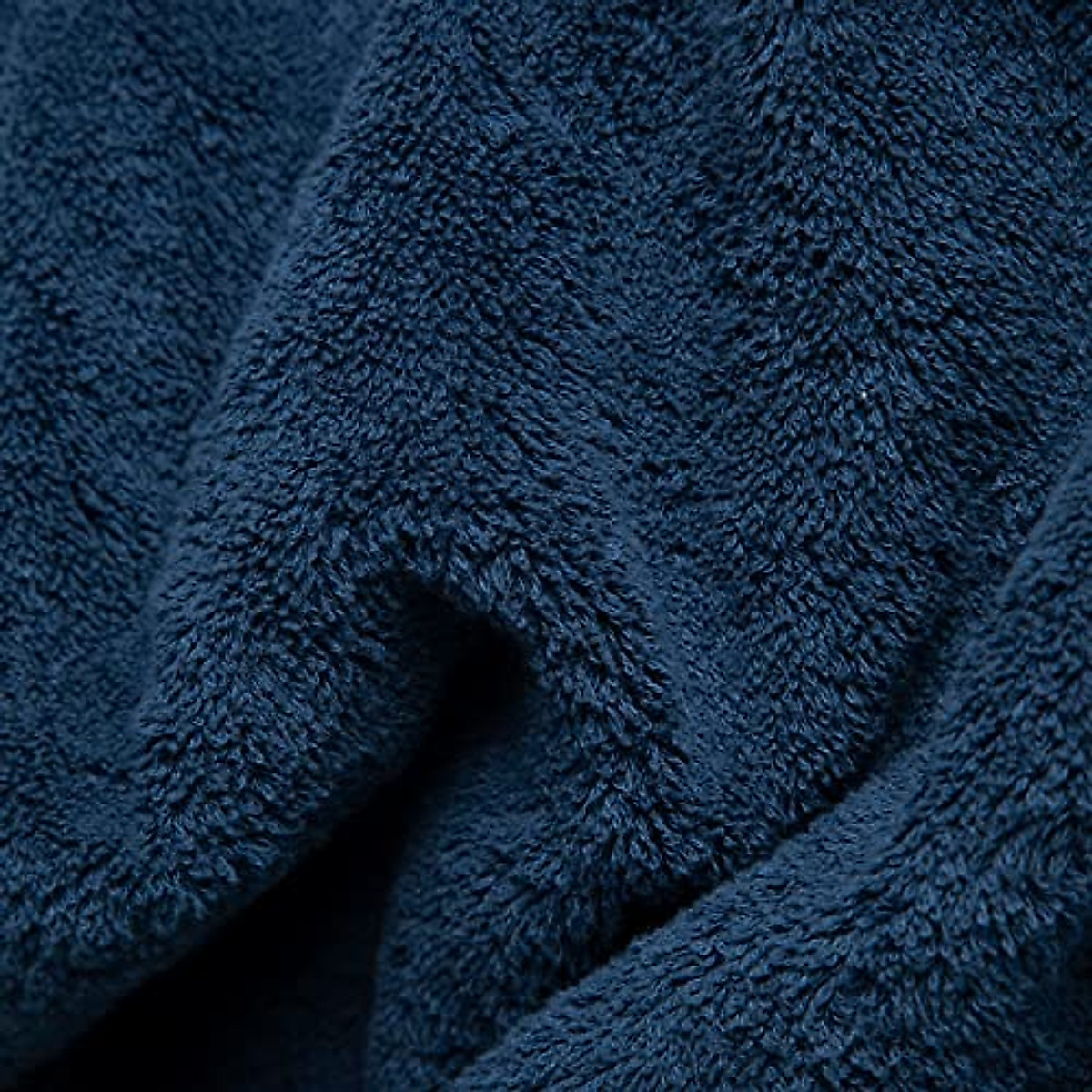 Nebia Hand Towel for Bathrooms, Showers, and Bath Tubs, Made from Recycled Materials, Soft and Absorbent, Machine-Washable, Quick Dry, 15” x 30”, Navy