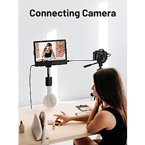 Lijun Portable Monitor for Laptops and Smartphones, Computer Display Monitor w/USB-A Port HDMI, 13.3" 1280×800 IPS External Monitor w/Monitor Stand & Speakers for Laptop PC Xbox PS5 Switch