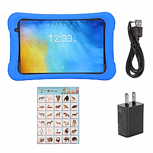 DAUERHAFT 8 Inch Kids Tablet, Tablet PC Speakers App Parental Controls 2GB RAM 32GB ROM for Entertainment (US Plug)