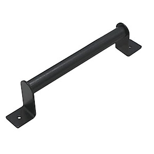 Door Pull 2Pcs Black Carbon Steel Sliding Barn Door Pull Handle for Sliding Barn Door Garden Gates Garages Hardware Kit and Convenience.