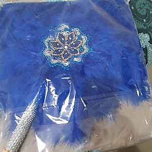 Custom Hand Fans Wedding Lace Feather Fan for Wedding Home Decorative Handmade Fans Bride Decoration