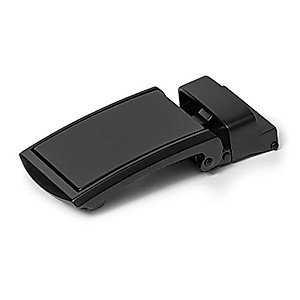 SlideBelts Men's Canvas Belt - Black with Matte Black Buckle