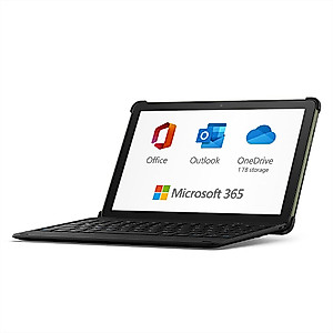 Fire HD 10 tablet, 64 GB, Olive + Bluetooth keyboard + 12-month Microsoft 365 Personal subscription for up to 5 compatible devices (auto-renews)