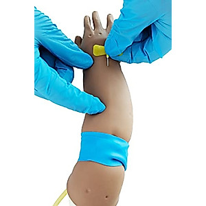 Pediatric IV and Phlebotomy Practice Kit by The Apprentice Doctor. Practice and Perfect Critical Medical Skills Before Working on Real People. (Dark Skin Tone)