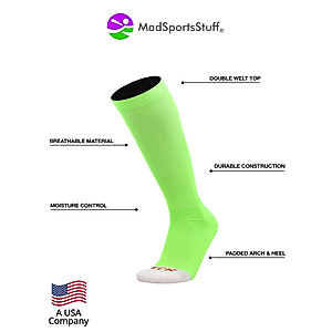 MadSportsStuff Softball or Baseball Socks and Belt Combo - Youth and Adult Sizes Boys and Girls Men and Women